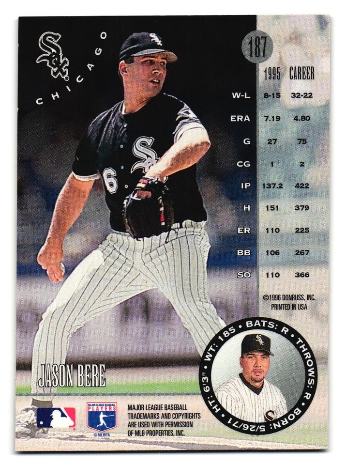 1996 Leaf #187 Jason Bere | eBay