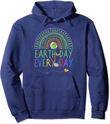 Pretty Earth Day Every Day Rainbow Cute Earth Day Unisex Hooded ...