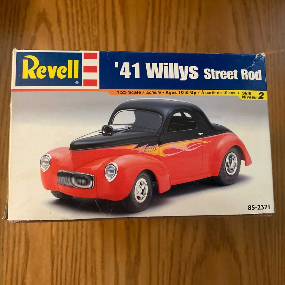 Revell '41 Willys Street Rod Model Car Kit New Open Box. Excellent ...