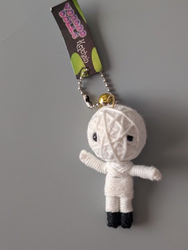 PMS Voodoo Doll White Wool Keychain With Tags (T30) | eBay