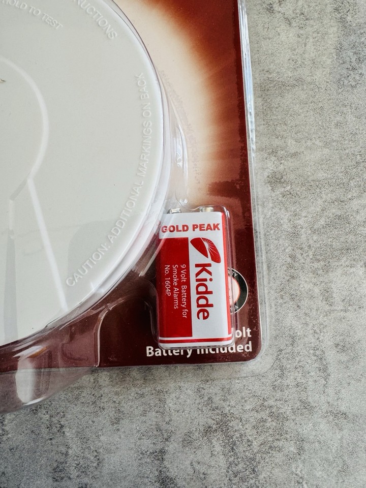 Kidde Battery Operated Smoke Alarm Model# i9030 With 9 Volt Battery ...