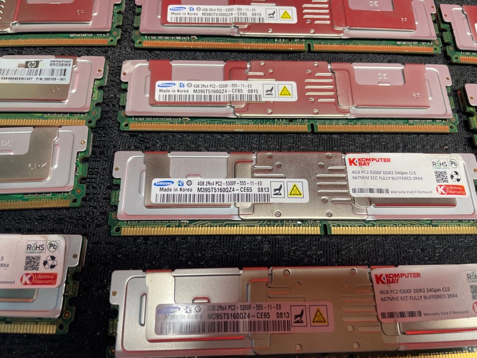 lot of 36 Samsung 4GB 2Rx4 PC2-5300F ram memory 144GB Mac Pro | eBay