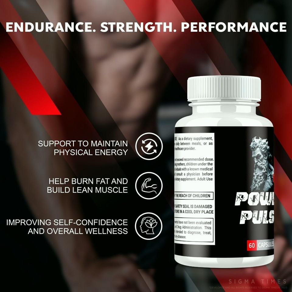 (3 Pack) Power Pulse XXL Pills for Men, Male Health Pills for Boosting ...