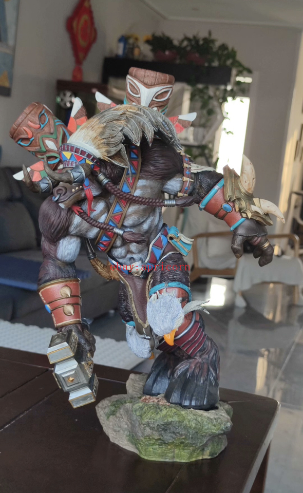 World of Warcraft Tauren Statue Resin Figure Model Collectible Private ...