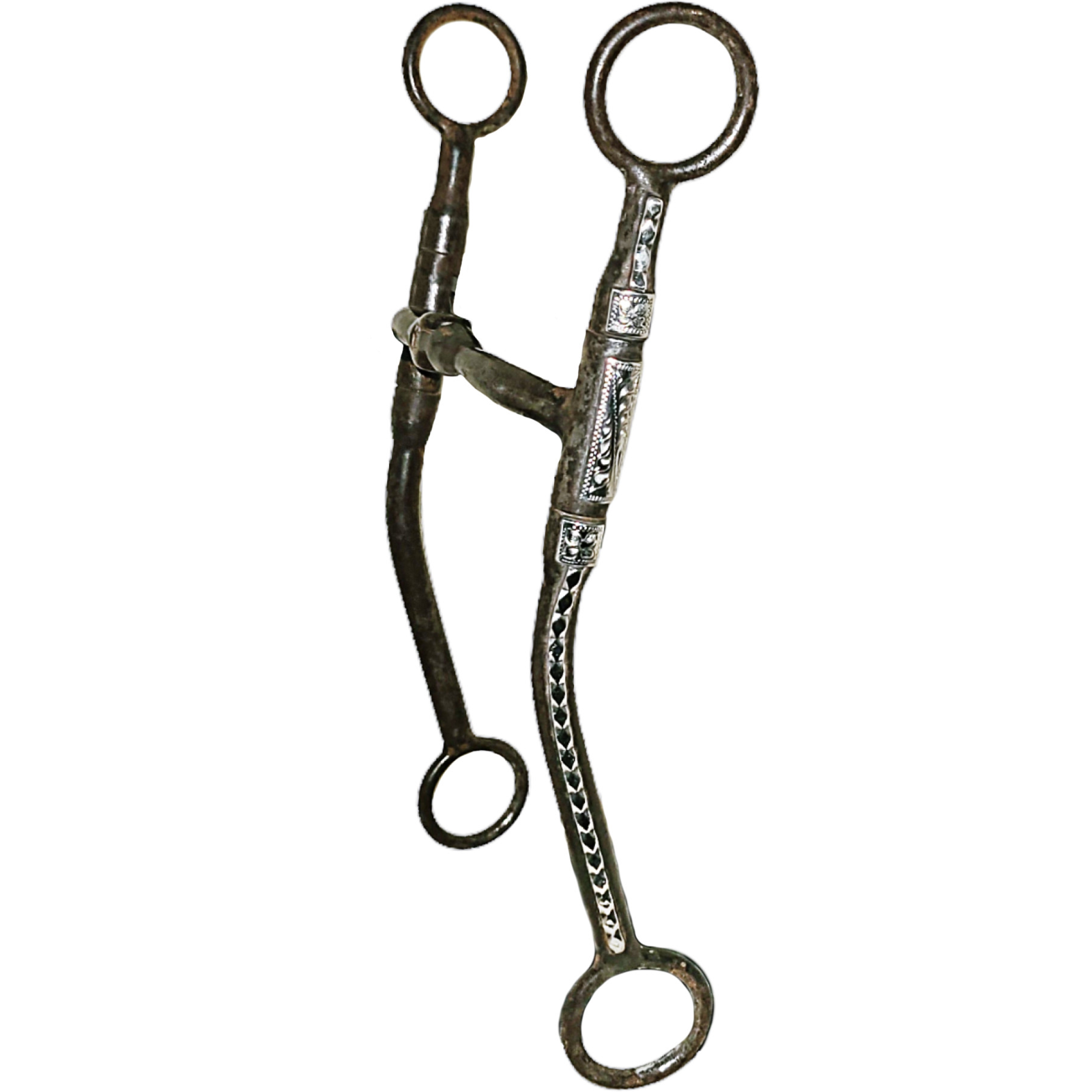 Ray Maheu Mahue Engraved Sterling Silver Dotted Dot Hinged Mouth ...