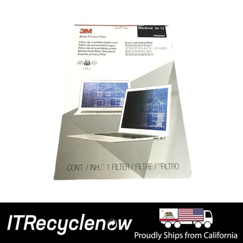 NEW 3M Black Privacy Screen Filter for Apple MacBook Air 13in 2012-2017 ...