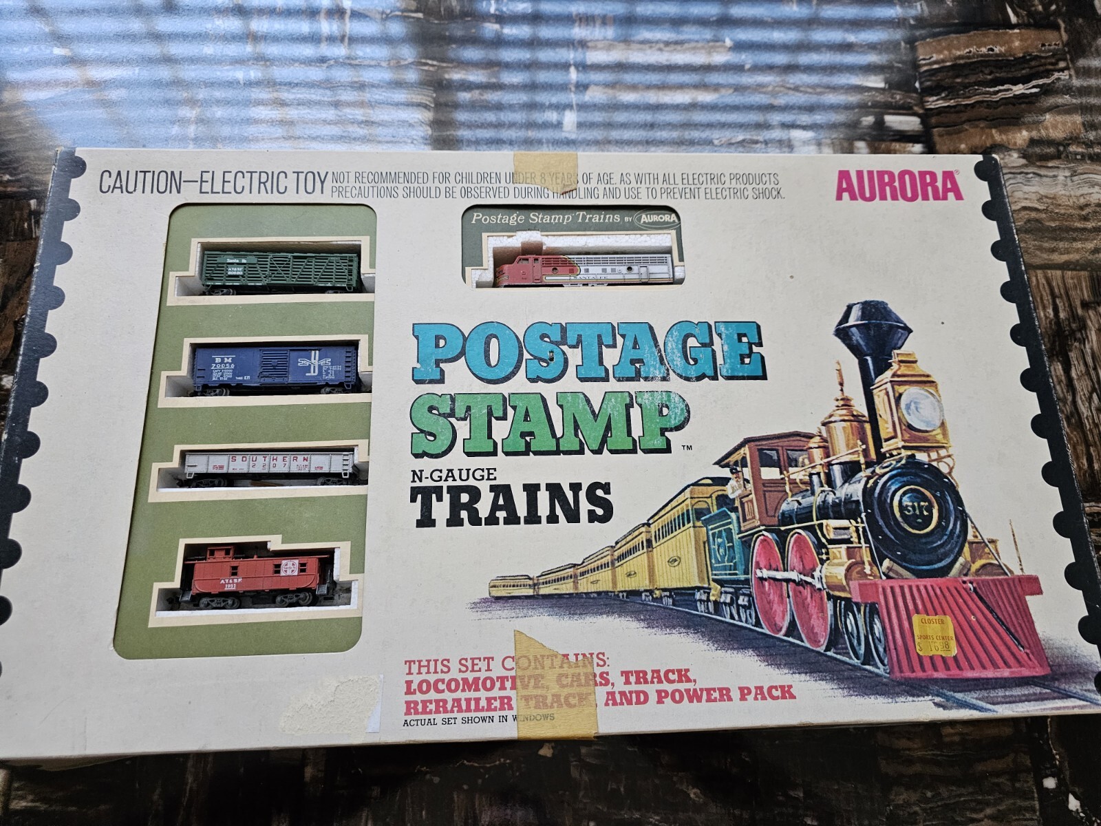 Vtg Aurora Postage Stamp Train Set N Gauge Express 4721 (Storage Found ...