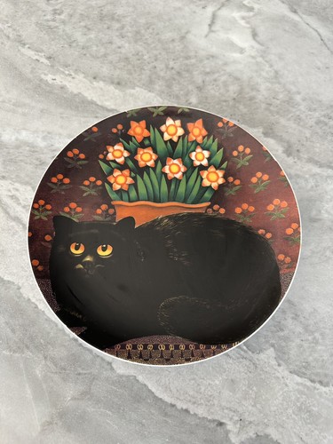Dept 56 DOMINIC decorative Cat Plate By Martin Leman 9.25” Japan | eBay