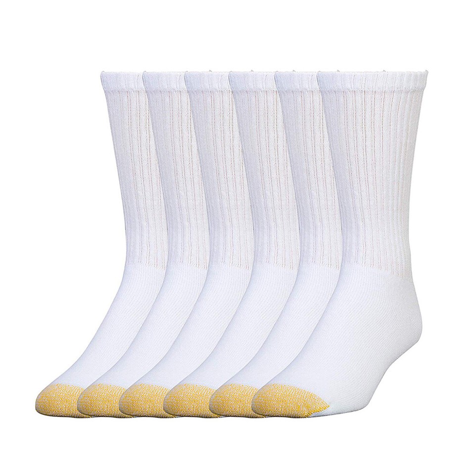 Gold Toe Men's 6 Pack Cotton Athletic Crew Socks | eBay