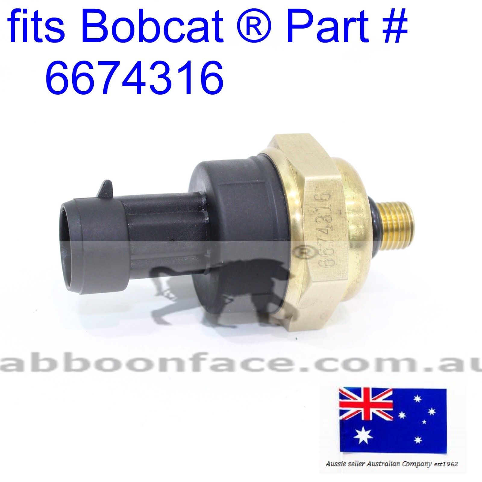 fits Bobcat Hydraulic Oil Pressure Sensor Switch 6674316 3-Pin molded ...