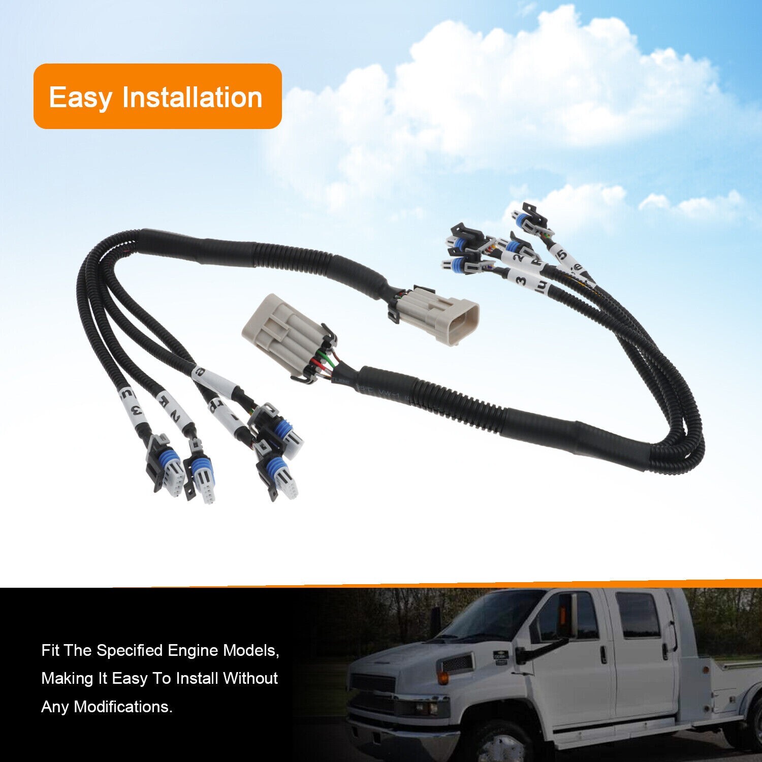 2x Ignition Coil Harness Wiring for GM LQ9 LQ4 LS2 LS7 LSX Chevy ...