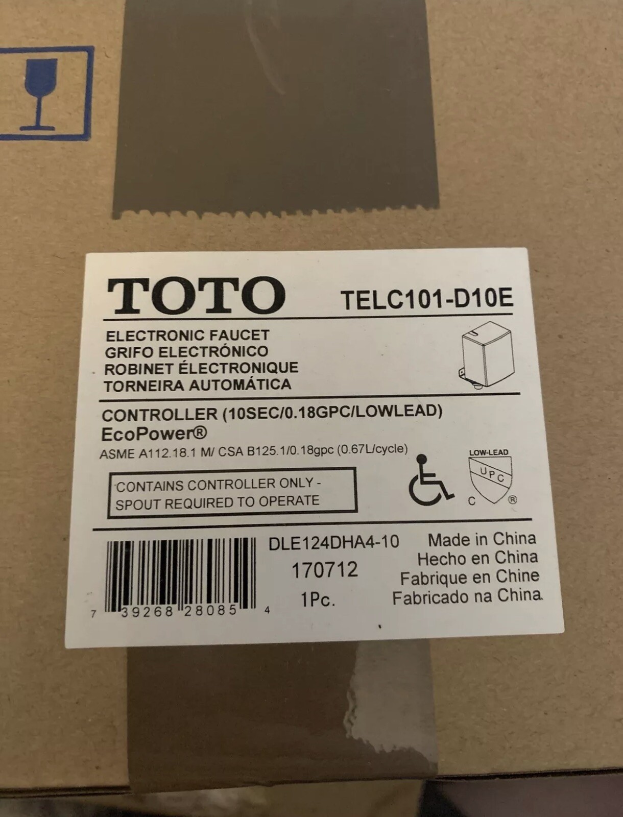 TOTO ELECTRONIC FAUCET CONTROLLER (TELC101-D10E) | eBay
