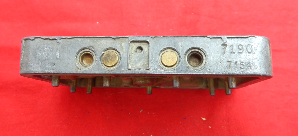 Vintage Nice Holley 4 Barrel Carburetor Fuel Metering Block 7190 7154 ...
