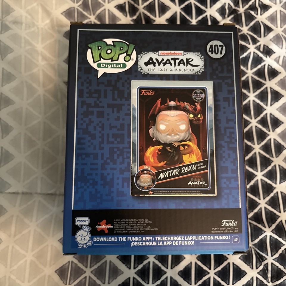 Funko Pop Digital - Avatar Roku with Dragon (Glow) - Grail - LE 971 ...