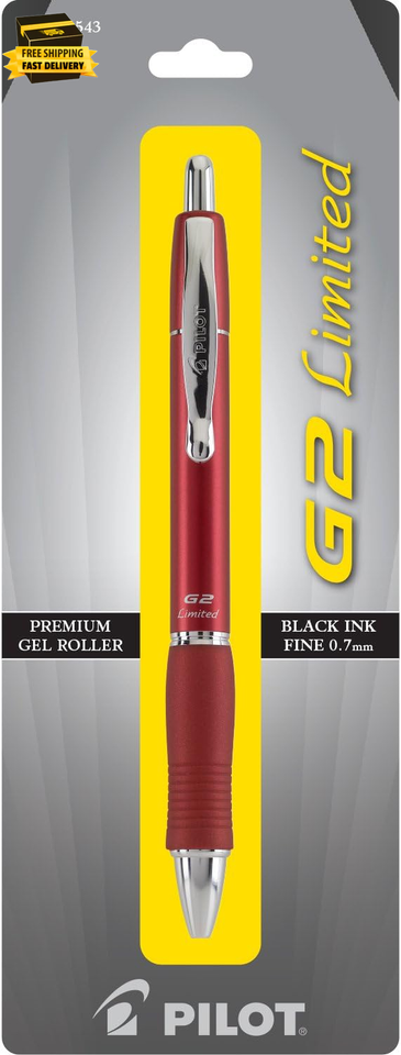 Pilot G2 Limited Retractable Gel Ink Pen 0.7mm Fine Point Smooth ...
