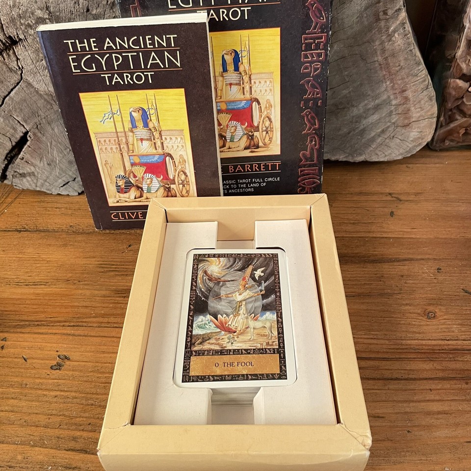 The Ancient Egyptian Tarot - Clive Barrett - 1994 1st Edition - OOP ...