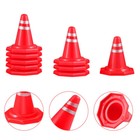30pcs mini roadblock Tiny Safety Traffic Cone Mini Sports Training ...