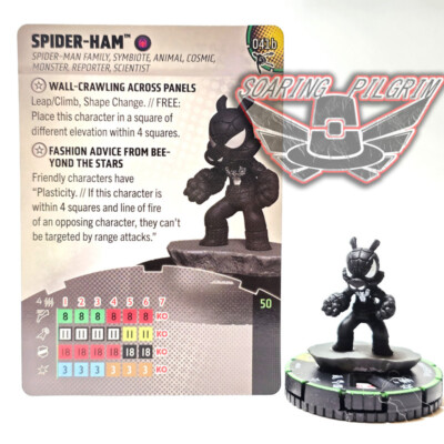 Marvel Heroclix SPIDER-HAM - 041b - PRIME SUPER RARE Spider-Verse Set ...