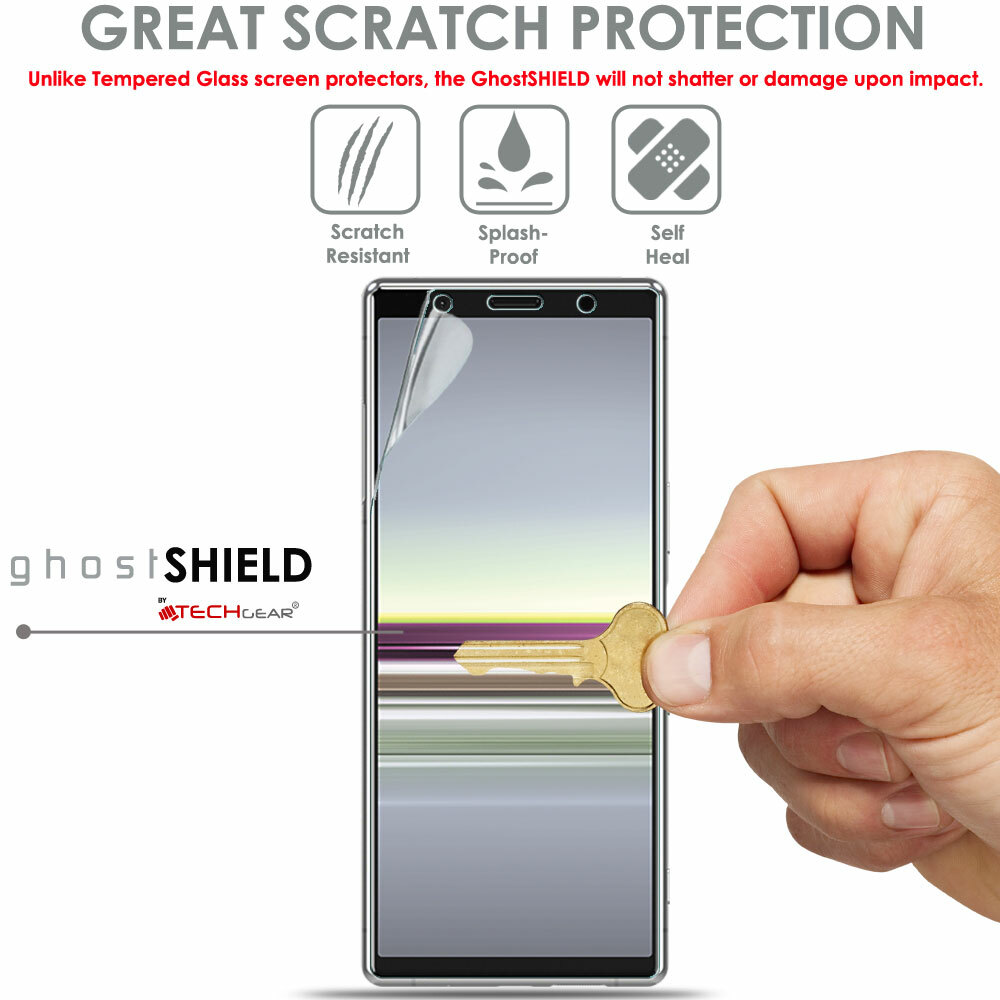 1x TECHGEAR (TPU) FULL COVERAGE Screen Protector Covers for Sony Xperia ...