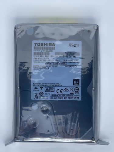 Toshiba 2TB DT01ACA200 SATA III 6Gb/s 7200RPM 3.5 Inch AF Format Hard ...