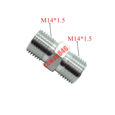 M14x1.5mm to M14x1.5mm Male 304 Stainless Steel Pipe Fitting Connector ...