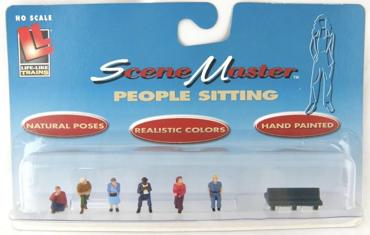 Life-Like Scene Master People Sitting Bench HO Scale 1607 for sale ...