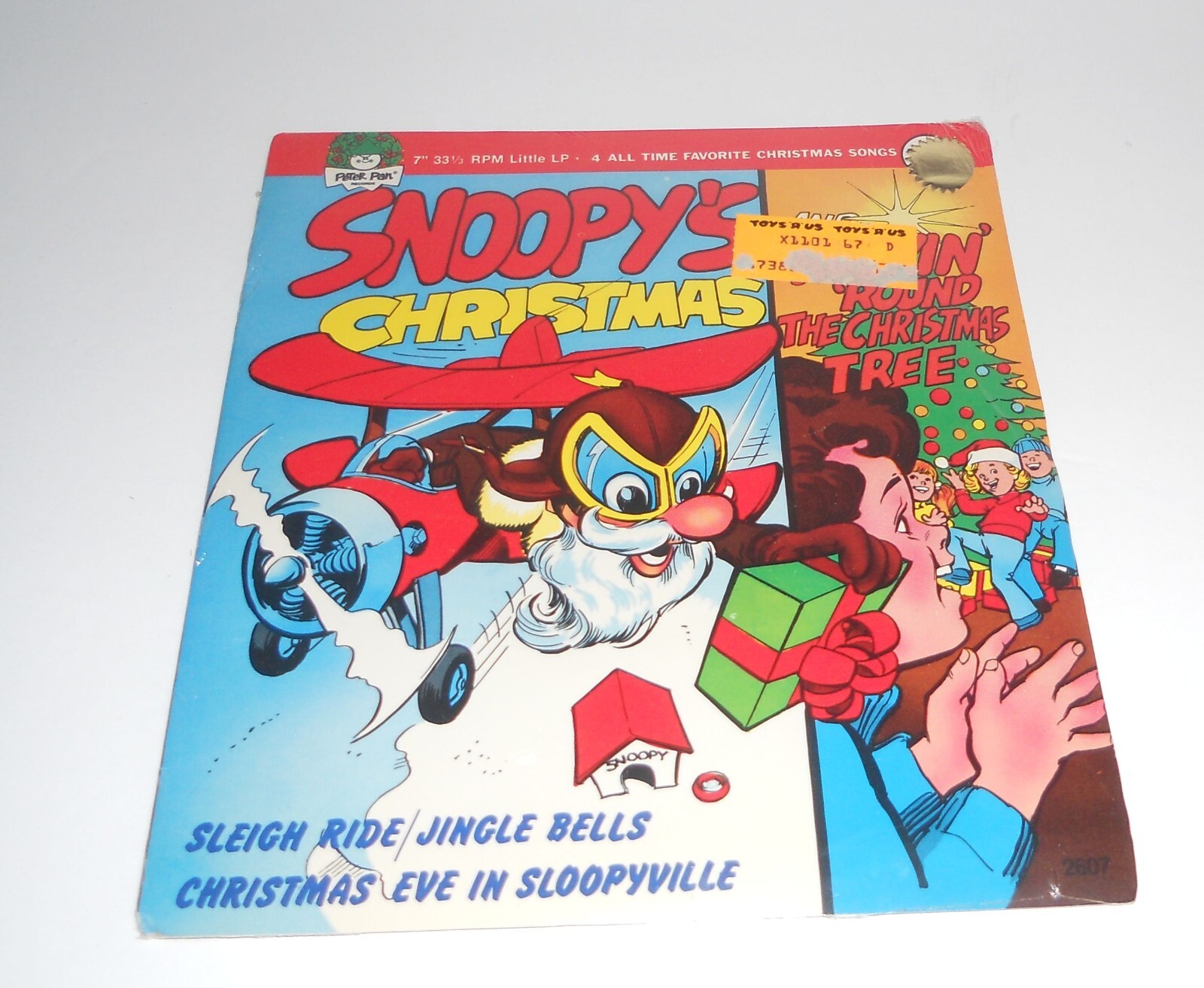 1971 Peanuts Snoopy's Christmas 7" 33 1/3 RPM Vinyl Record Album SEALED ...