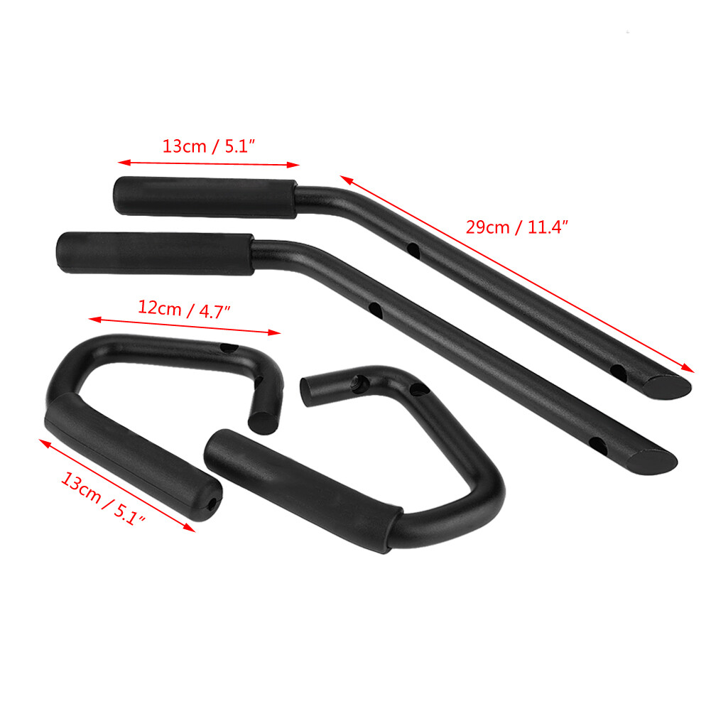 4Pcs Front Rear Grab Handles Grip Handle Grab Bar For Jeep Wrangler JK ...