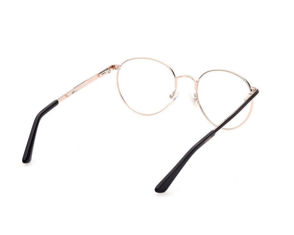 GUESS GU2868 028 Rose Gold Metal Round Optical Eyeglasses Frame 51-18 ...