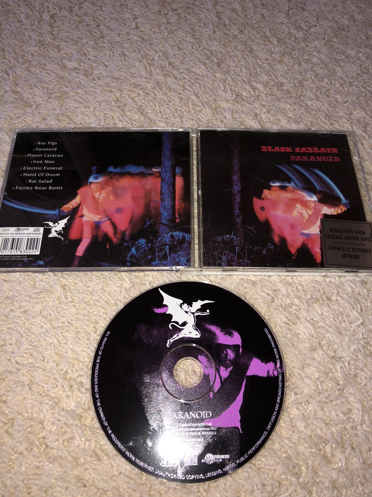 Paranoid By Black Sabbath CD RARE! Castle England Metal Ozzy Dio Judas ...