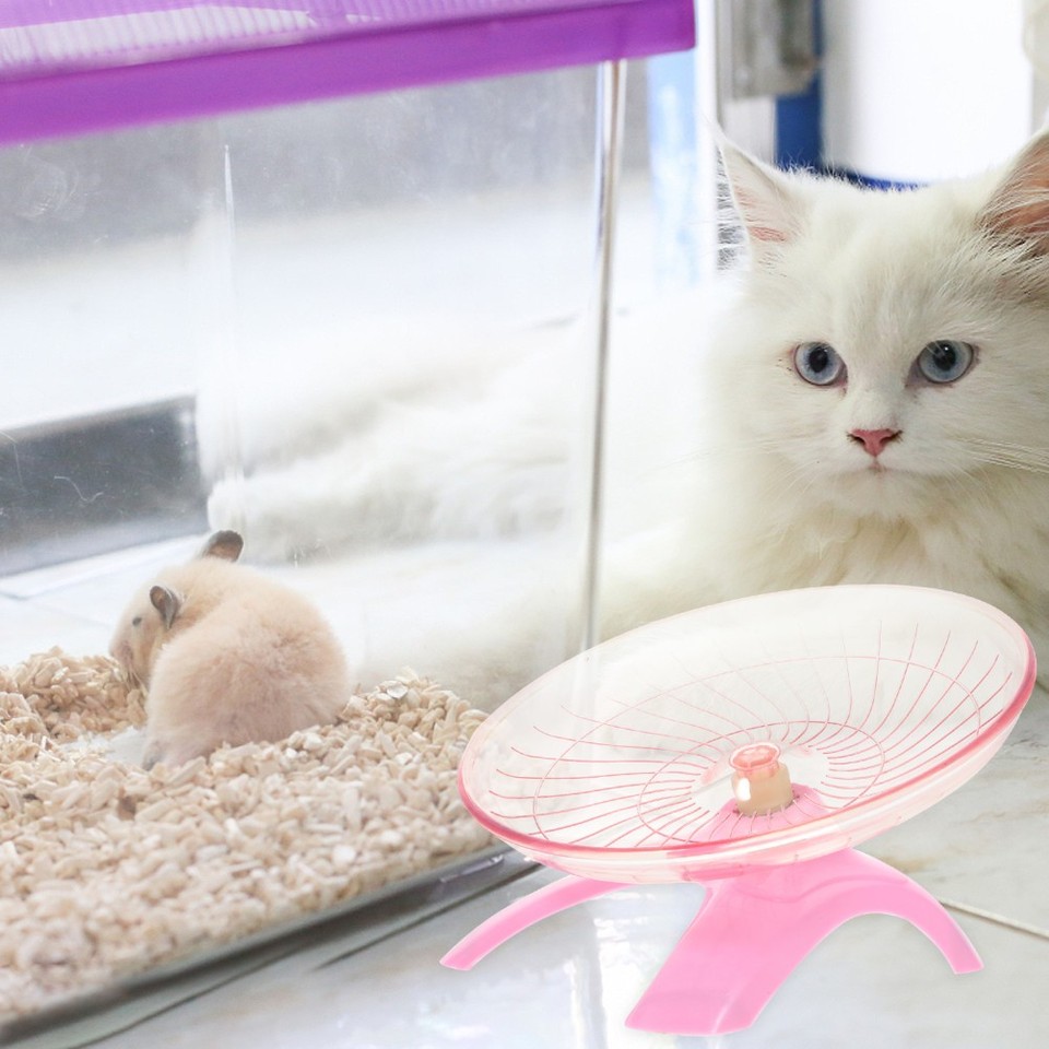 1Pc Flying Saucer Wheel Non Run Disc for Hamsters Hedgehogs Small Pets ...