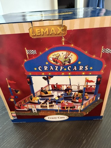 Lemax Crazy Cars Carnival Ride Amusement Park, Works! (3C) | eBay