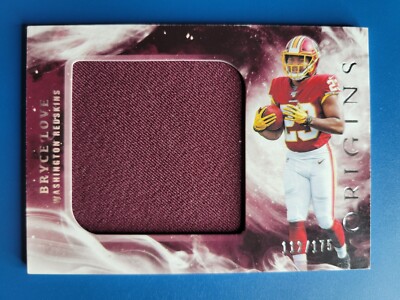 Bryce Love 2019 PANINI ORIGINS ROOKIE JUMBO JSY'S #D /175 WASHINGTON ...