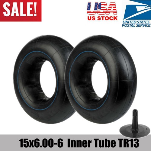 2/4Pcs Inner Tube 15x6.00-6 TR13 Valve For Lawn Mower Tractor Golf Cart ...