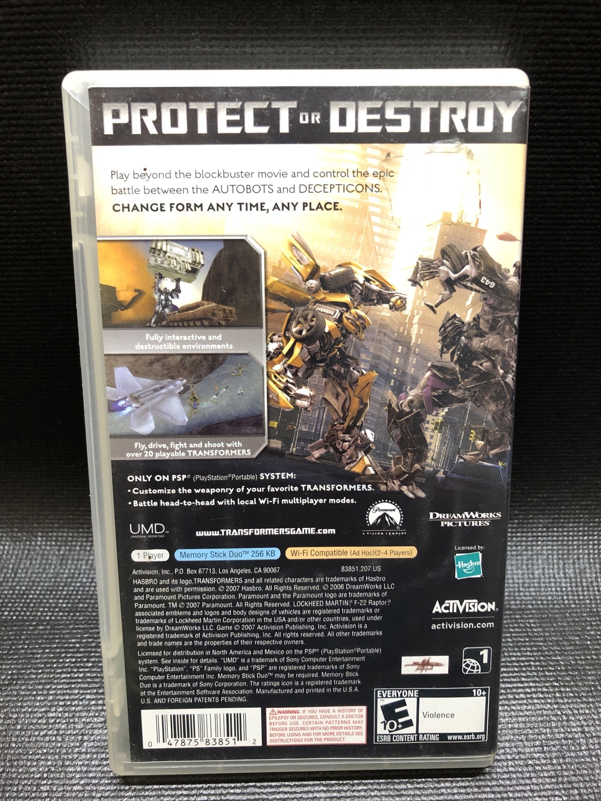 Transformers The Game Sony PSP Greatest Hits || Untested | eBay