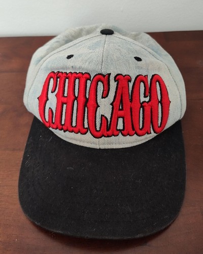 Chicago MU:KA Embroidered Distressed Acid Wash Snapback Cap Hat MUKA | eBay