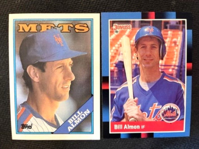 MLB - Bill Almon 1988 Topps & 1988 Donruss Baseball - Mets | eBay