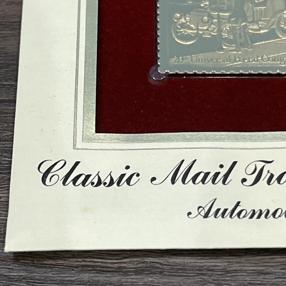 Postal Commemorative Society Vintage 90s 22k Gold Replica Stamp ...