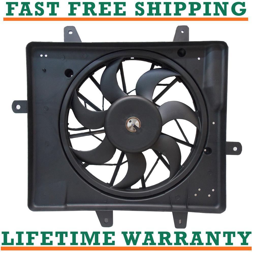 Radiator Condenser Fan Assembly For 01-05 Chrysler PT Cruiser 2.4L Free ...