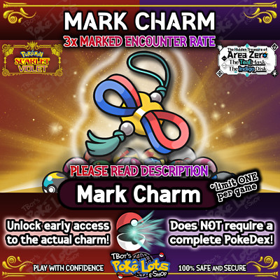 Mark Charm 🥇 3x Marked Encounter Rate 🥇 Pokemon Scarlet Violet 🌎USA ...
