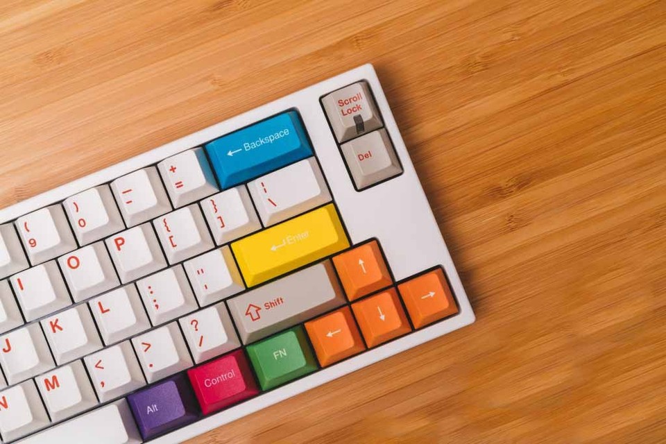 CMYK CMYW RGBY Modifiers Keycap for 64/68/84/96 Cherry MX Custom Mech ...