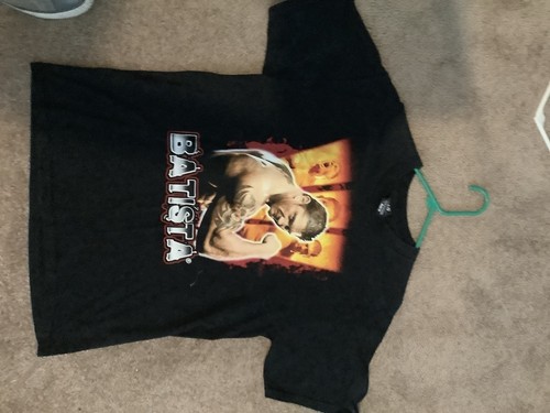 Authentic Wrestling Batista Black Men’s T Shirt Size Large WWE | eBay