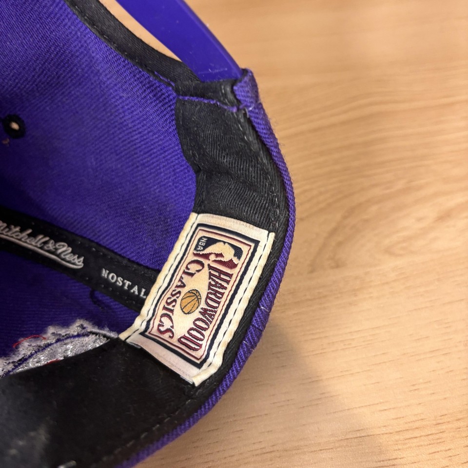 Toronto Raptors Hat Cap Snap Back Mens Purple Black NBA Basketball ...