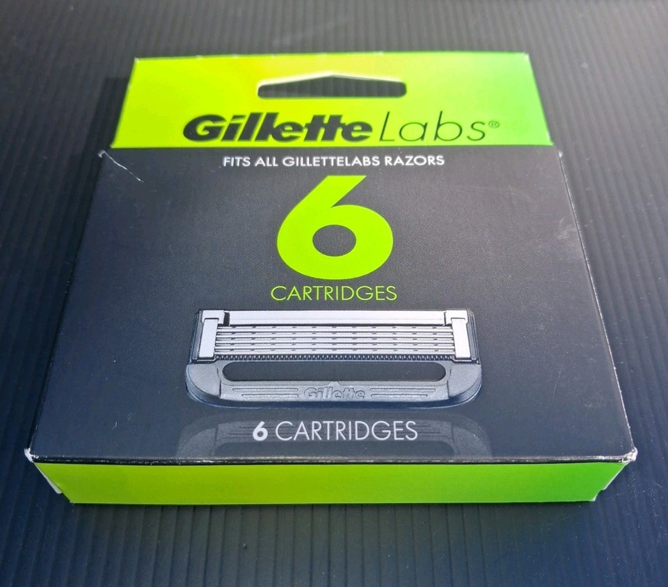 NEW! Gillette Labs Razor Blade Refill 6 Cartridges (see notes re: more ...