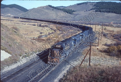 Original Slide- DRGW Rio Grande SD45 5337 & Train At Tabernash, CO. 10/ ...