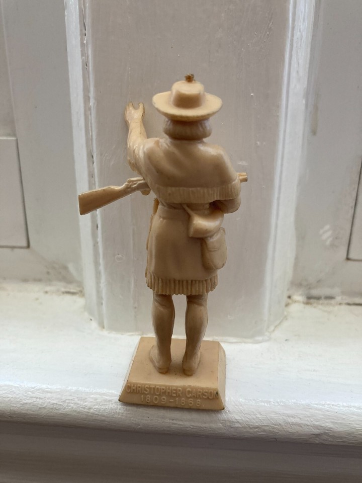 Vintage Marx 60mm Kit Carson Square Base Statuette HP Figure | eBay UK