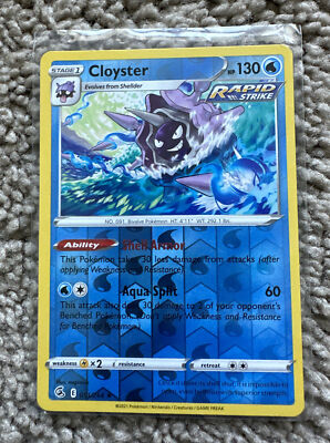 Cloyster 051/264 Rare Non Holo Fusion Strike Pokemon TCG Card NM ...