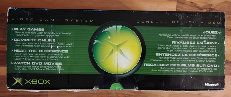 Microsoft Xbox: Translucent Green System CIB Complete In Box Great ...