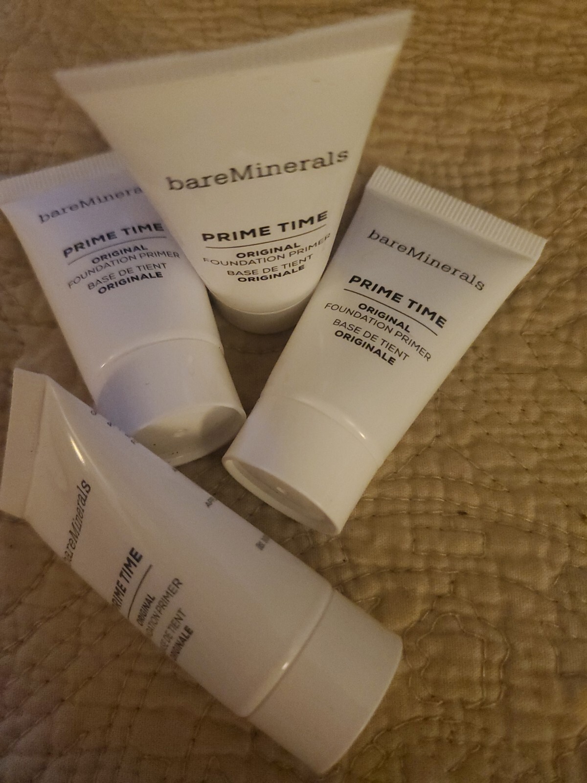 Lot of 4 Sample Bareminerals Prime Time Original Foundation Primer 15ml ...