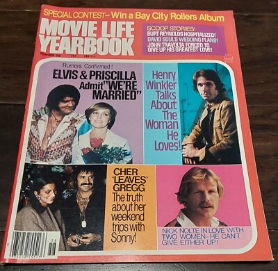 Movie Life Yearbook Number 59 Elvis & Priscilla Cher Leaves Gregg | eBay
